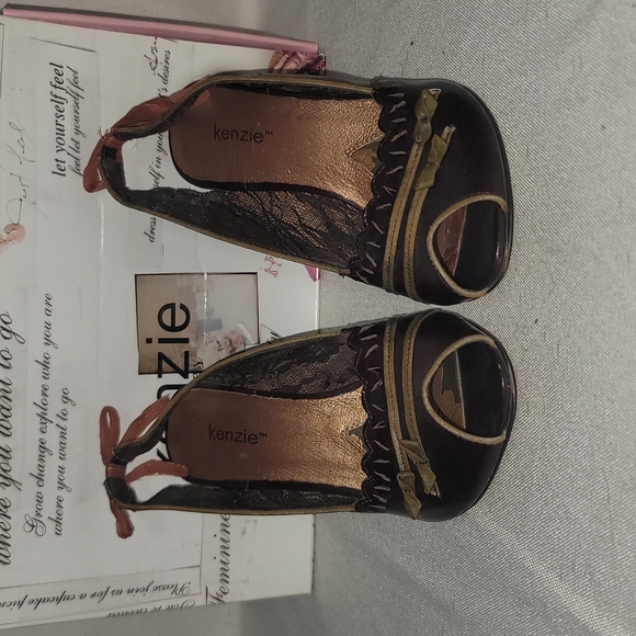 kenzie | Shoes | Kenzie Stunner Dk Brown Leather Wedge Sz 65 | Poshmark